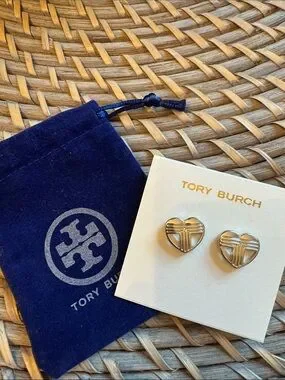Tory Burch | Jewelry | Tory Burch Adeline Fret Stud Earringsauthentic ...